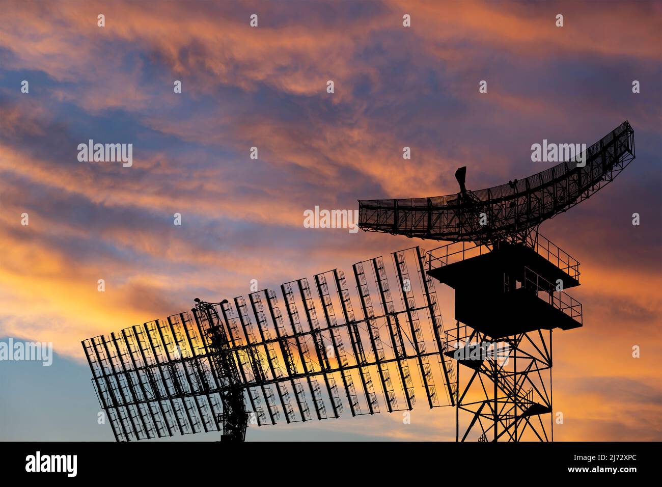 Air defense radars of military mobile anti aircraft systems, modern ...
