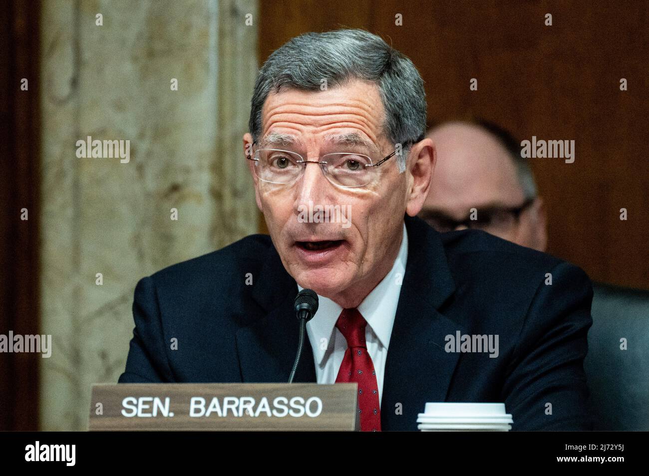 U.S. Senator John Barrasso (R-WY) speaking at a hearing of the Senate ...