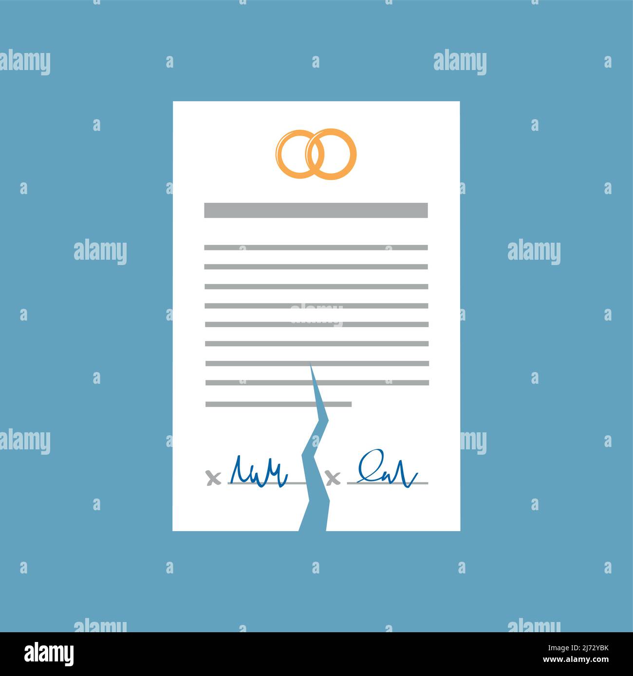 Couple lawyer sign divorce agreement Stock Vector Images - Alamy