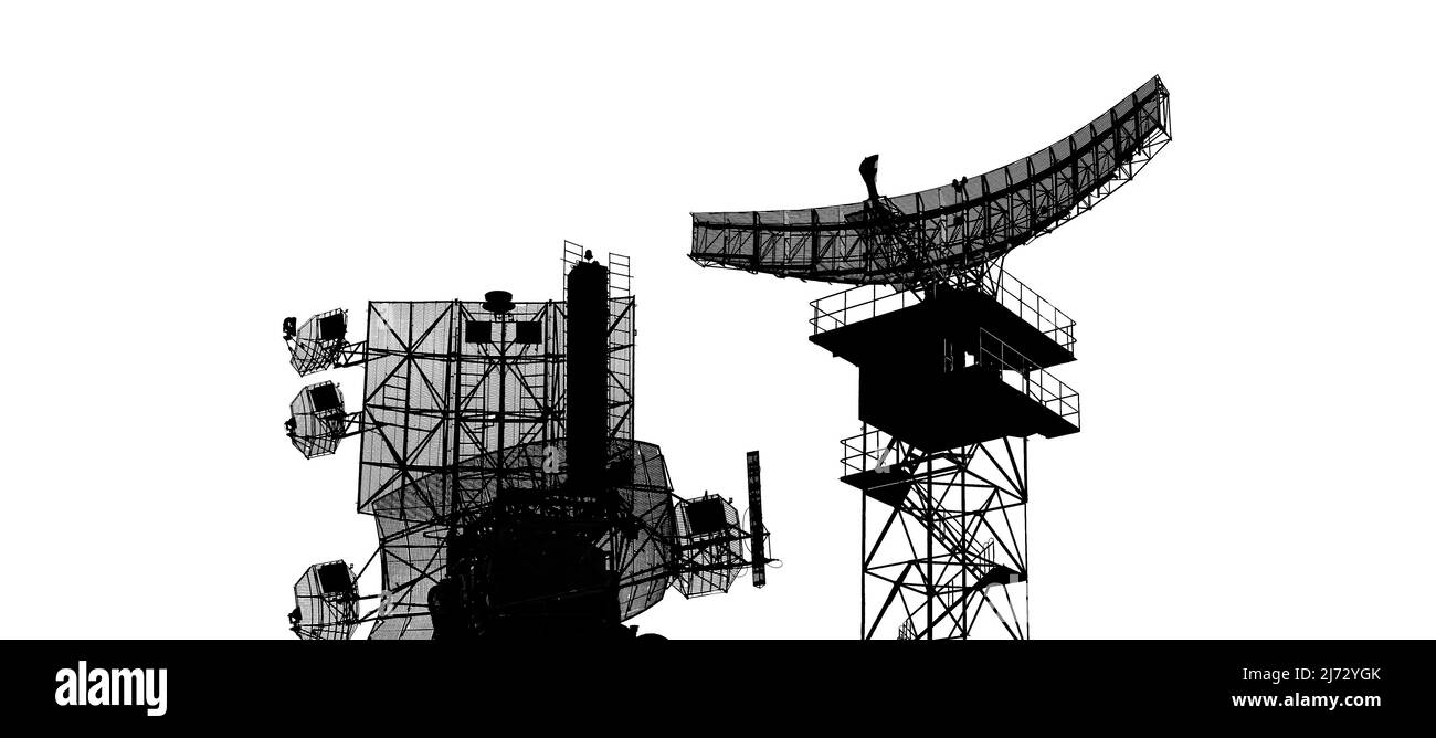 Contour air defense radars of military mobile anti aircraft systems ...