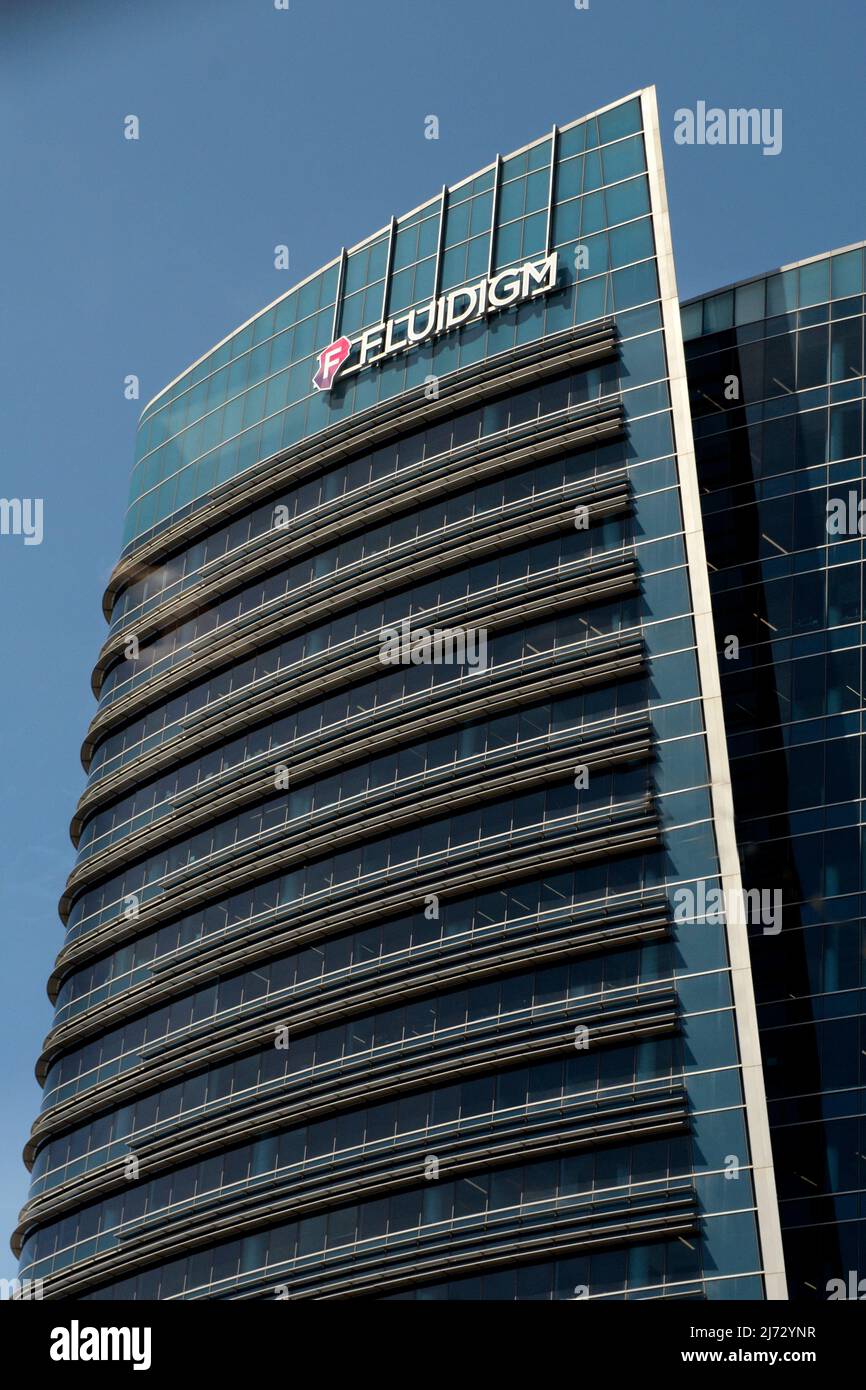 The headquarters of Fluidigm in San Francisco, California. The company ...