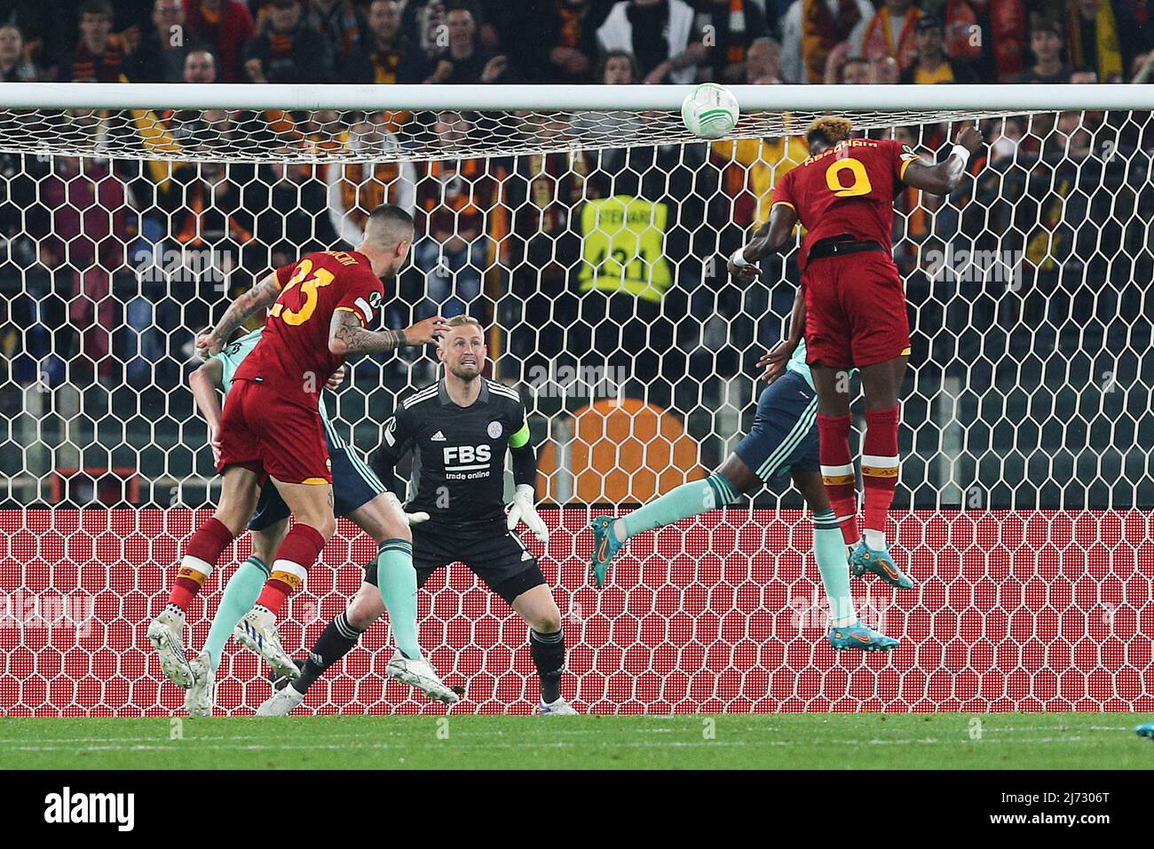 Tammy Abraham of Roma scores 1-0 goal during the UEFA Conference League ...