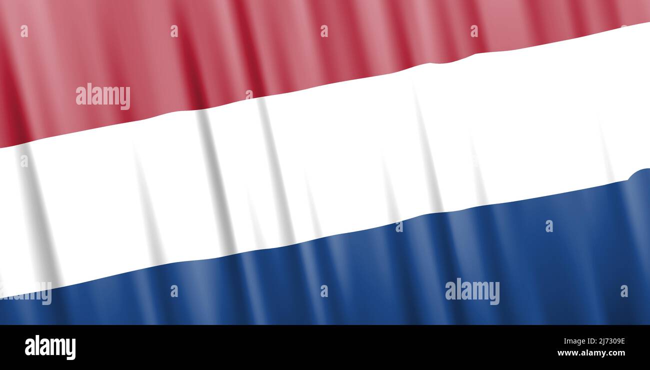 Wavy vector flag of Netherlands Stock Vector Image & Art - Alamy