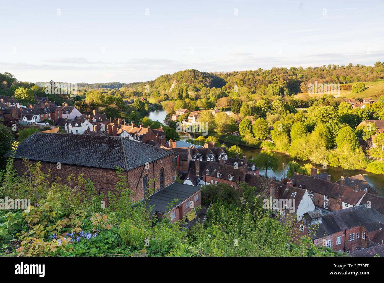 Aerial view of river severn shropshire hi-res stock photography and ...