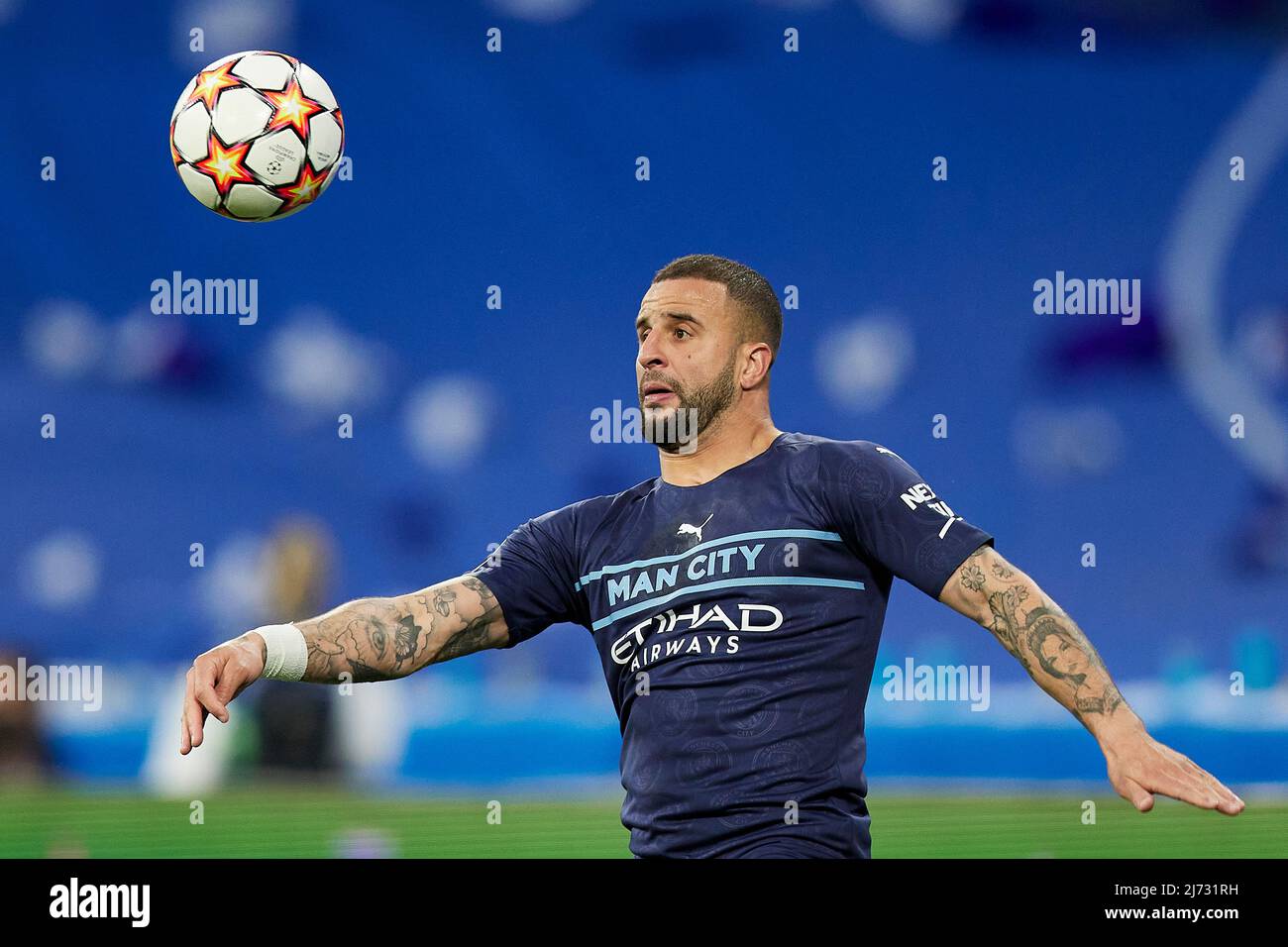 Kyle Walker of Manchester City during the UEFA Champions League match ...