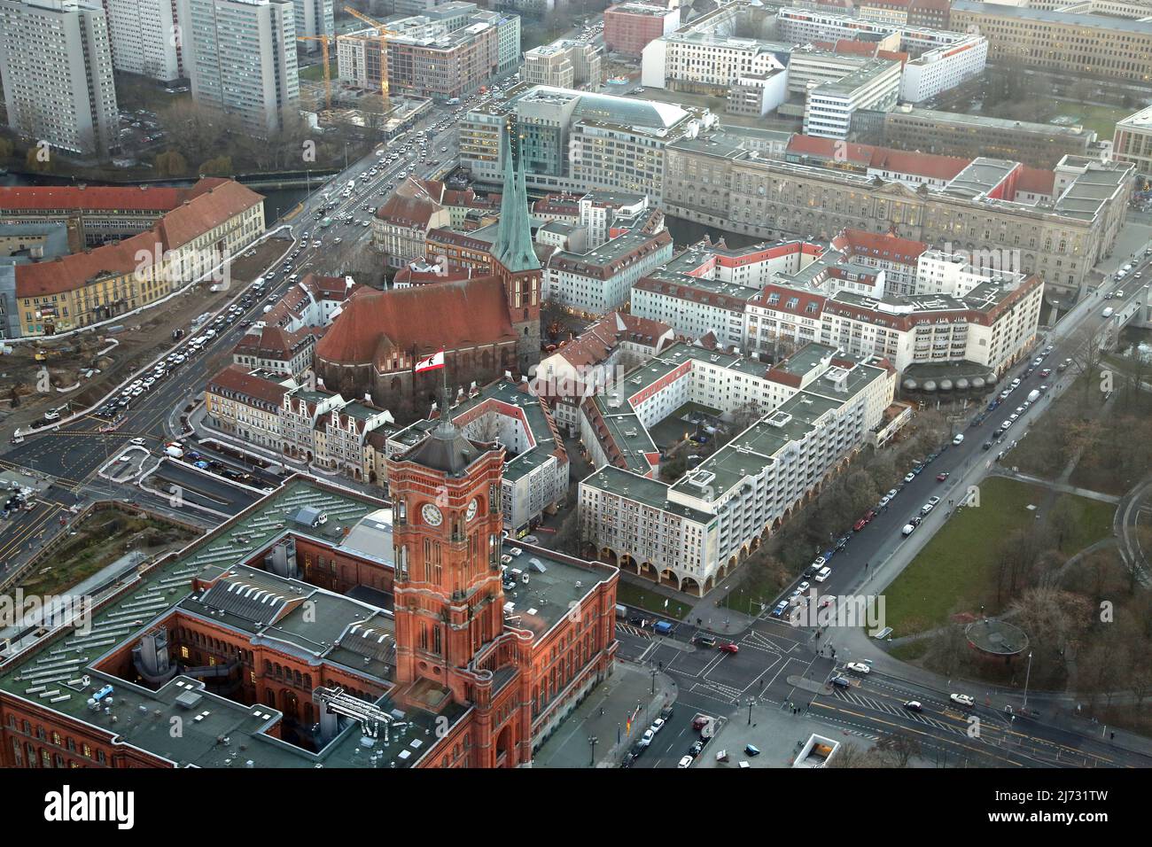 Berlin landmark red tower hi-res stock photography and images - Alamy