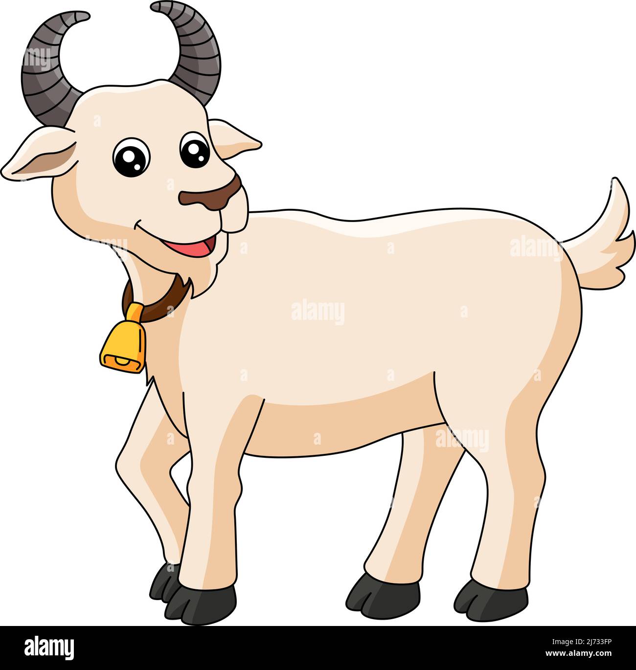 Goat Cartoon Colored Clipart Illustration Stock Vector Image & Art - Alamy