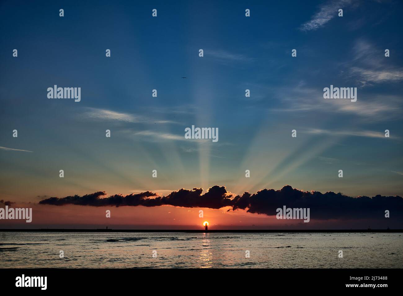 stawa Mlyny in thw morning at polish coast near Swinoujscie Stock Photo ...