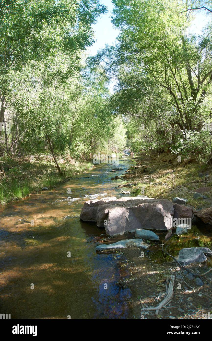 Stream running through land in Winkleman, Arizona, USA Stock Photo - Alamy