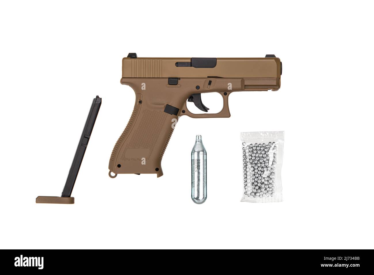 Air gun. Modern pneumatic weapon for air soft, sports and entertainment ...