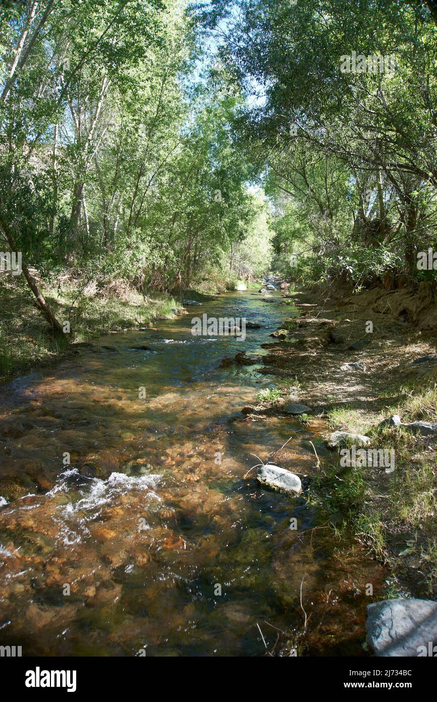 Stream running through land in Winkleman, Arizona, USA Stock Photo - Alamy