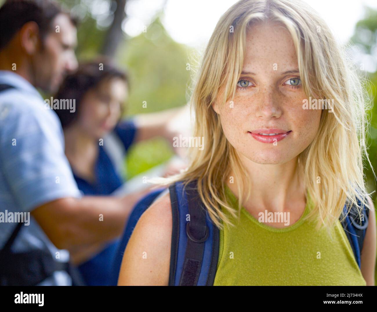 Group of adult hikers in wilderness Stock Photo - Alamy