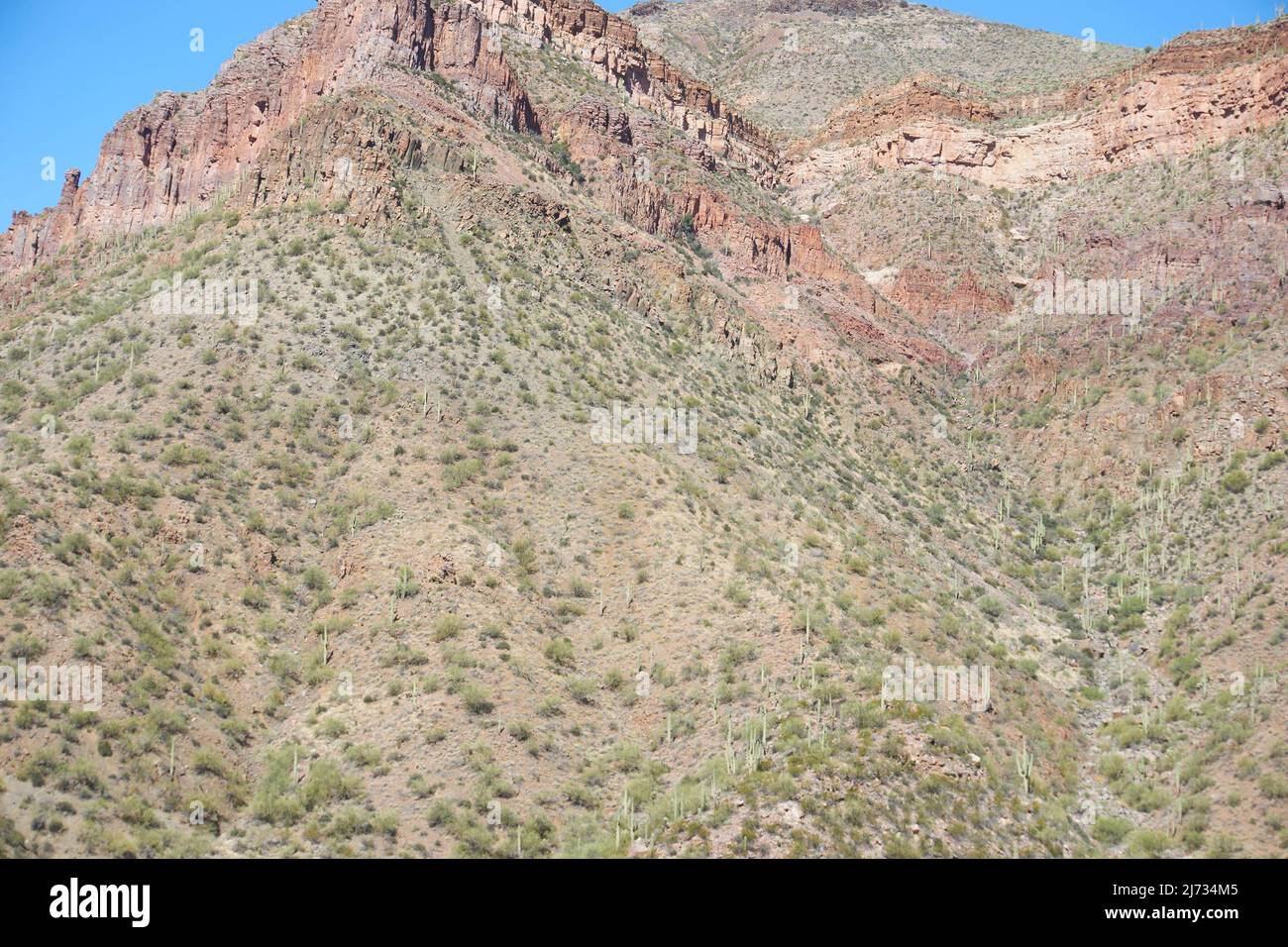 The natural desert landscape of Winkleman, Arizona Stock Photo - Alamy