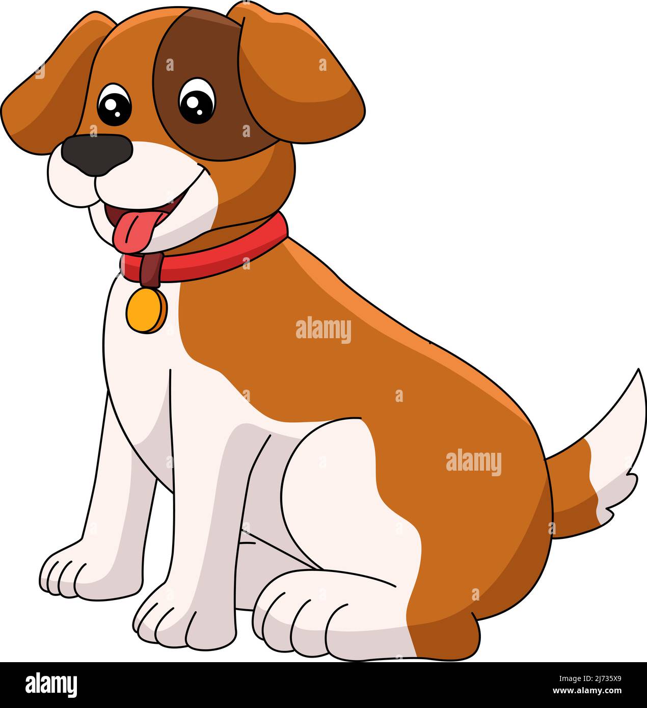 Dog Cartoon Colored Clipart Illustration Stock Vector Image & Art - Alamy