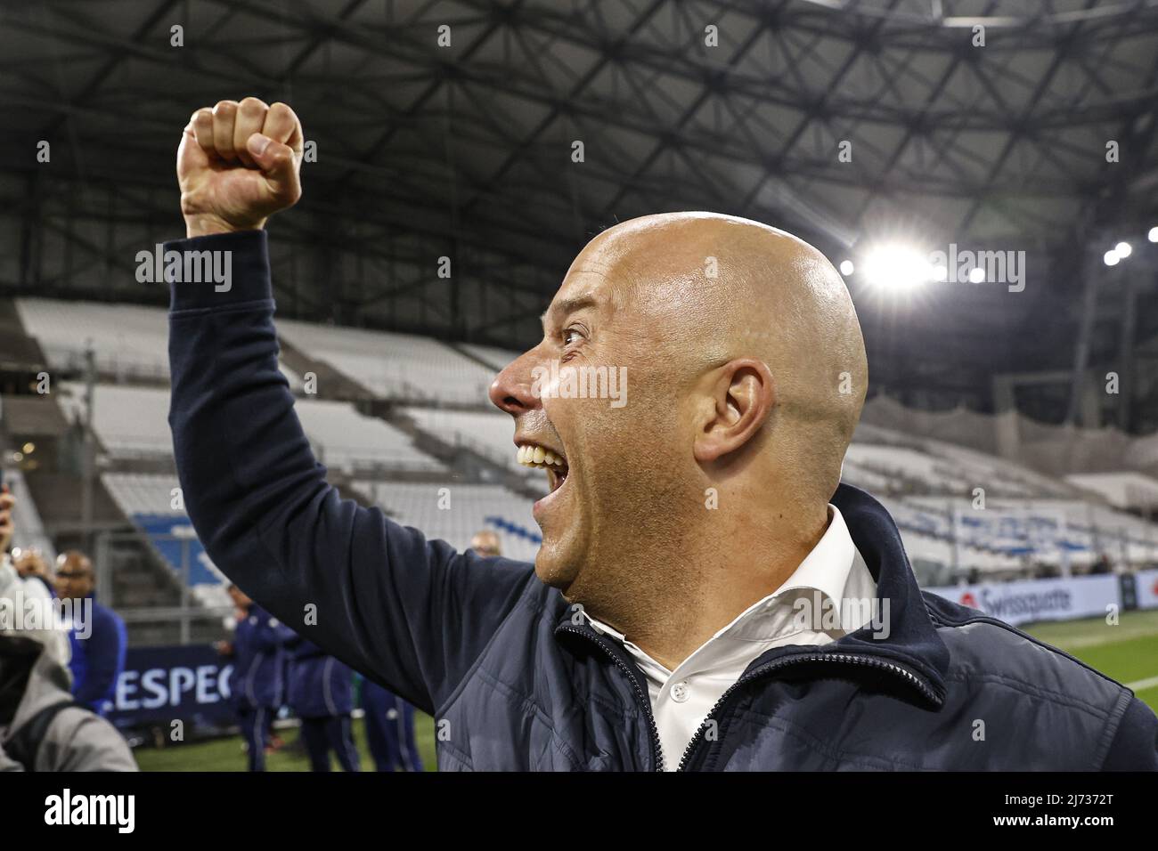 MARSEILLE - Feyenoord coach Arne Slot during the UEFA Conference League ...