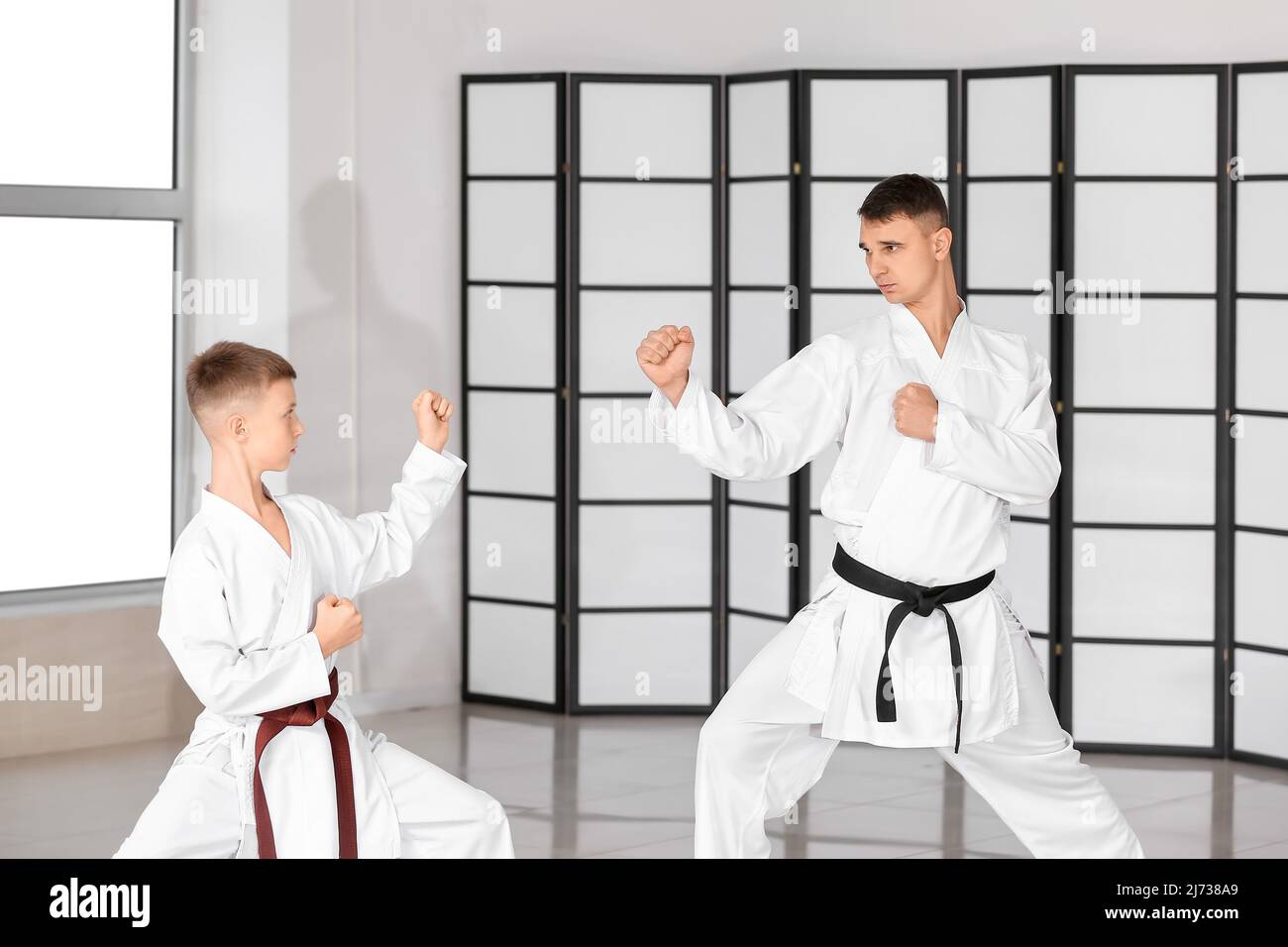Japanese karate teacher in uniform hi-res stock photography and images ...