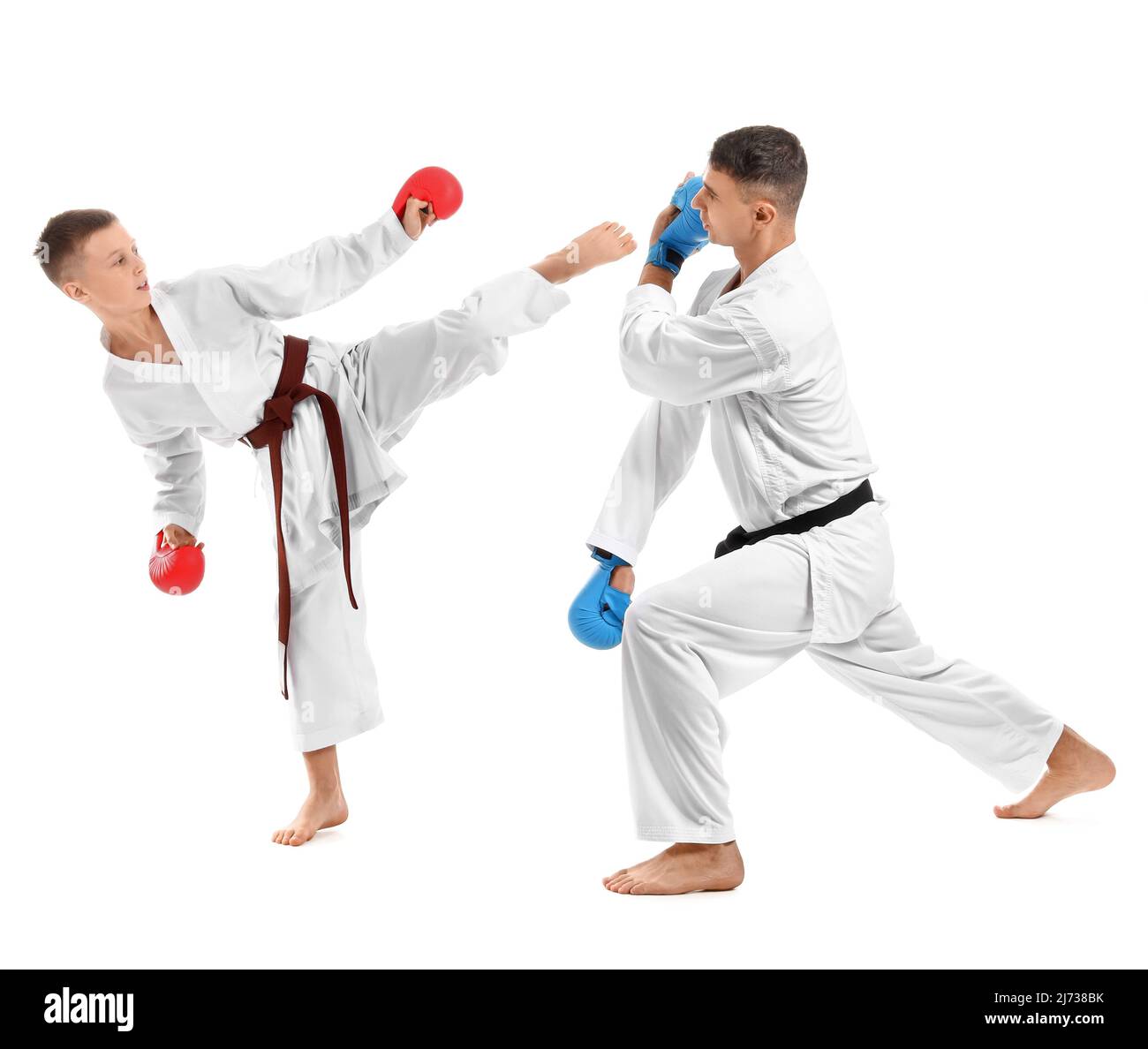 Karate teenager Cut Out Stock Images & Pictures - Alamy