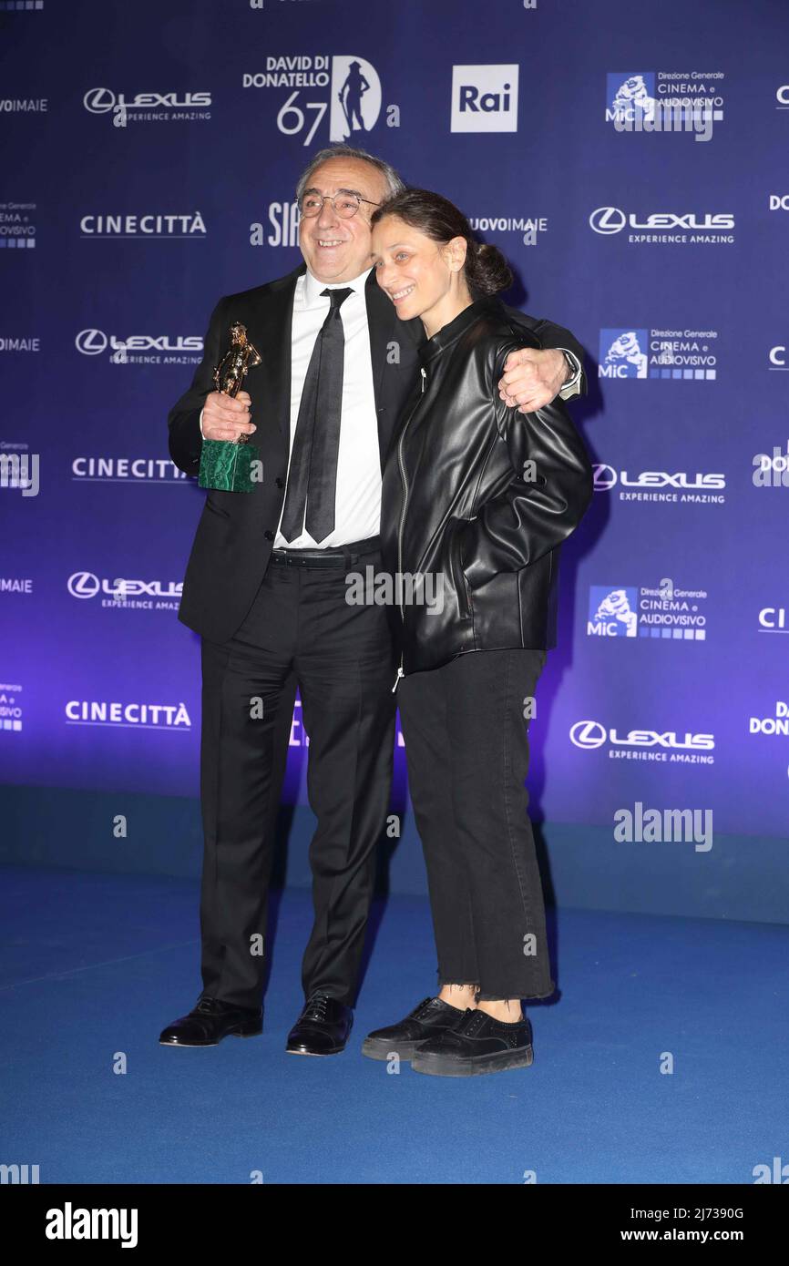 At Cinecittà Studios of Rome, winning cerimony of 2022 David di ...