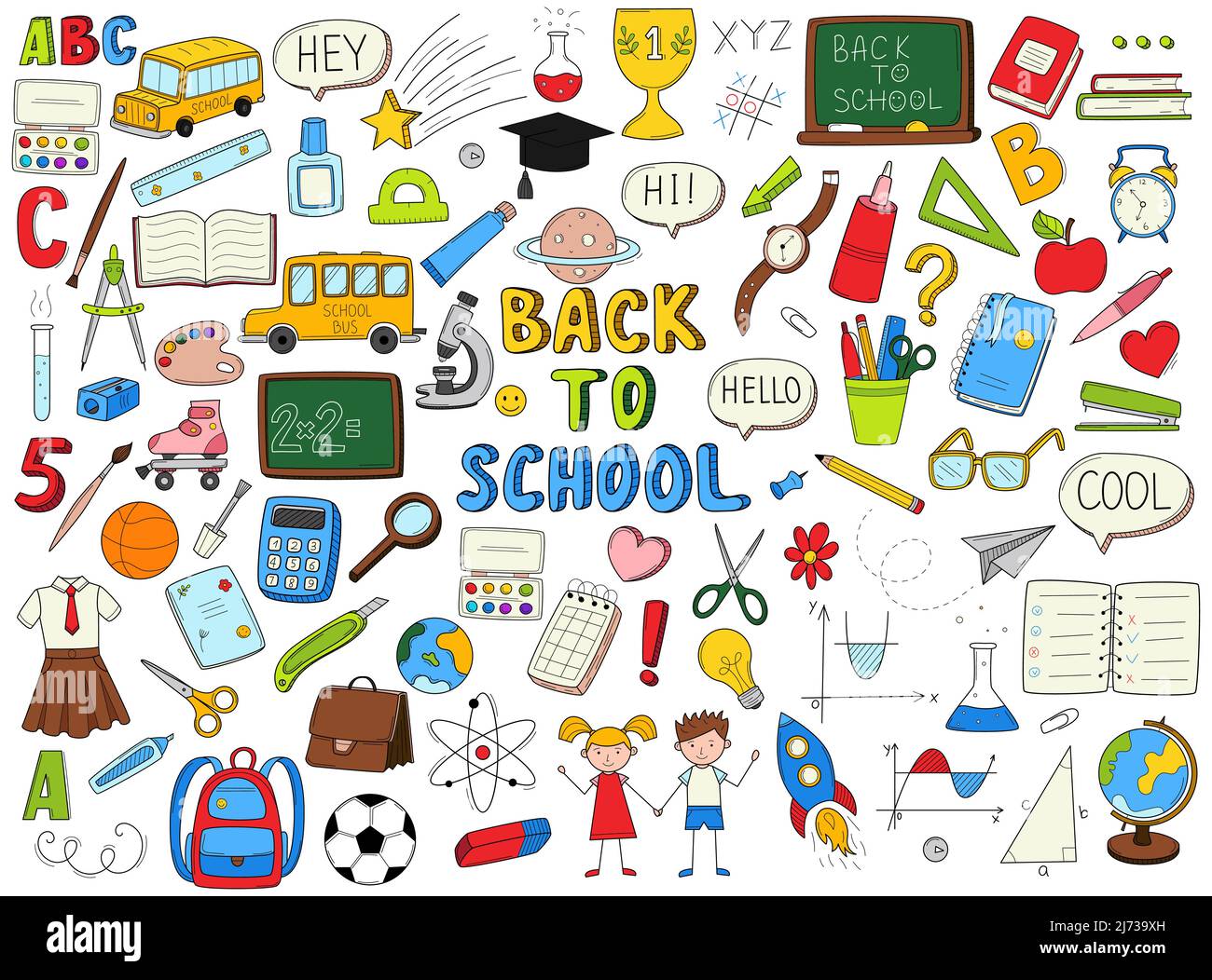 Vector chemistry colorful outline Stock Vector Images - Alamy