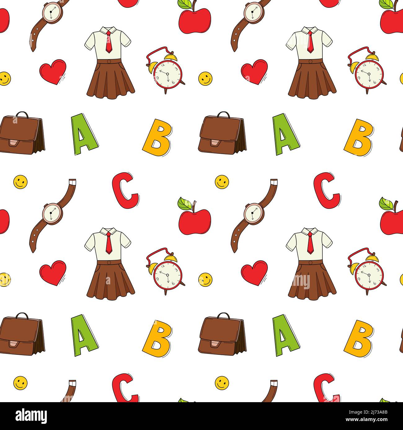 School yellow uniform Stock Vector Images - Alamy