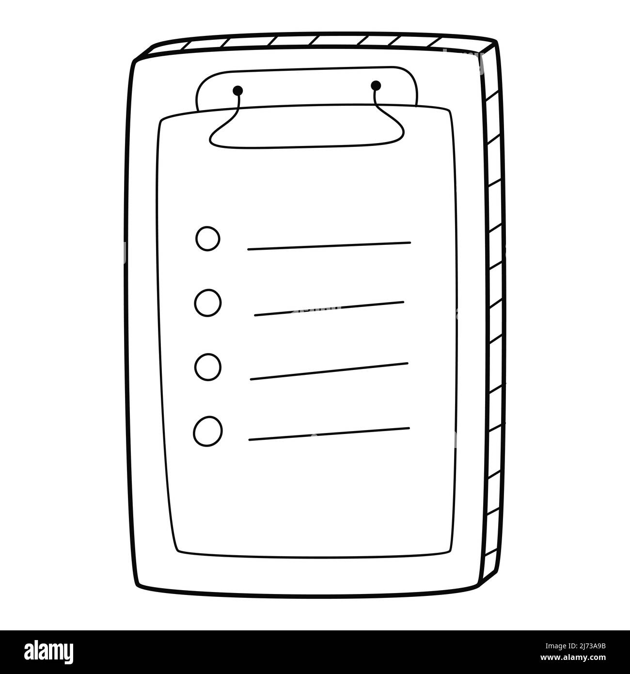 Questionnaire, checklist, to-do list, questionnaire, voting form. A ...