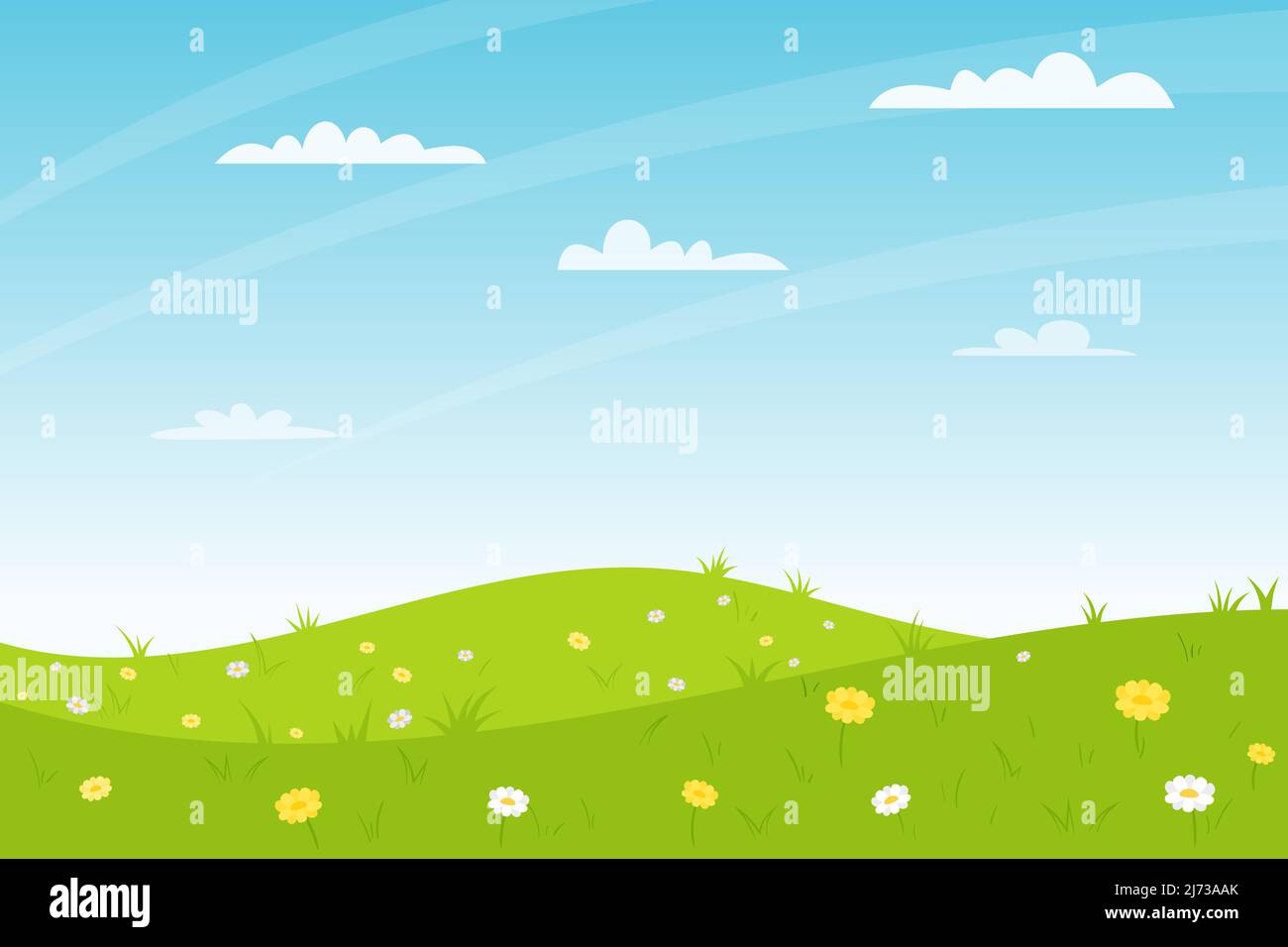 Bright horizontal outdoor scene Stock Vector Images - Alamy