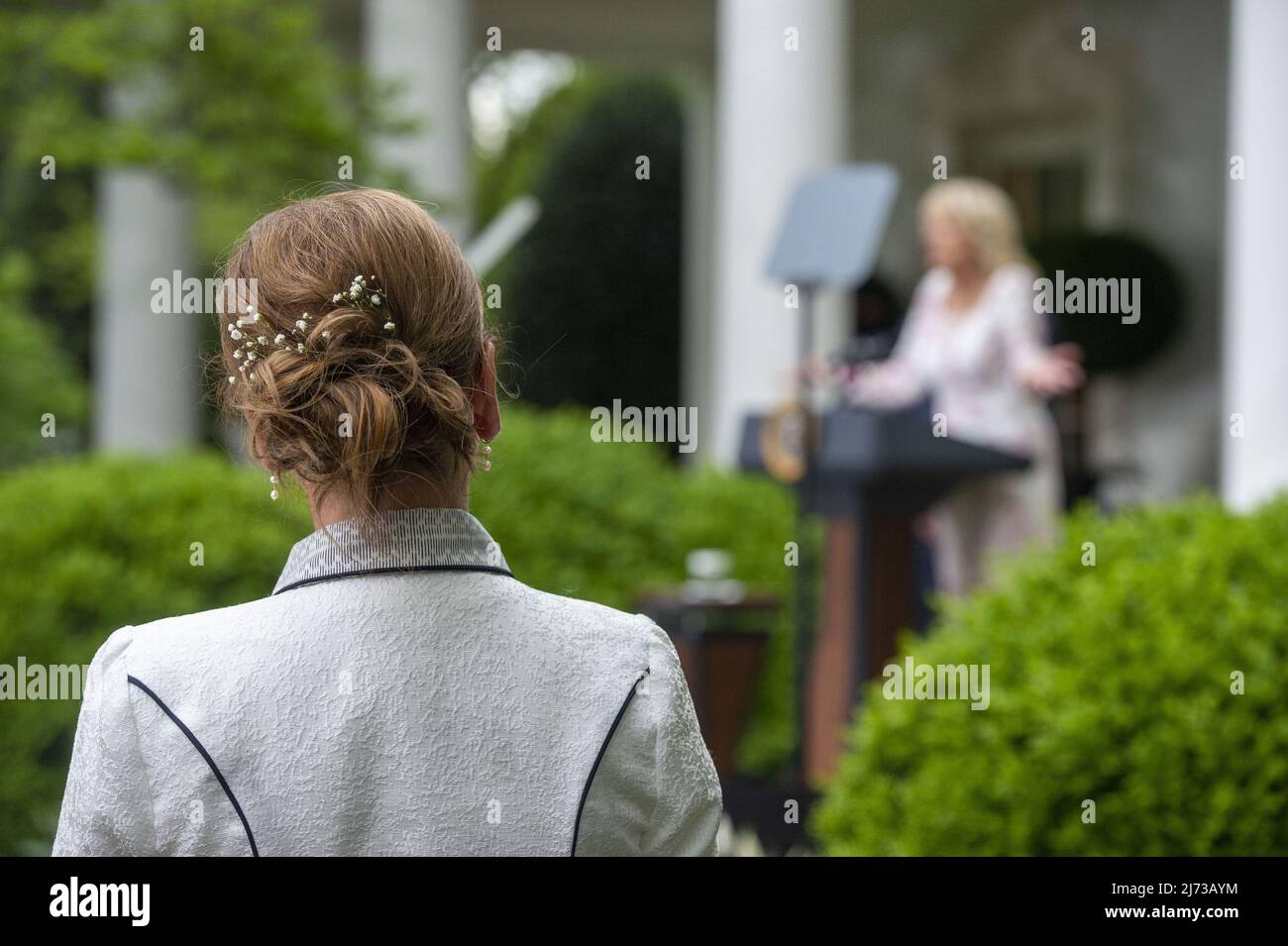 Mexican First Lady Beatriz Gutierrez Muller looks on as First Lady Jill ...