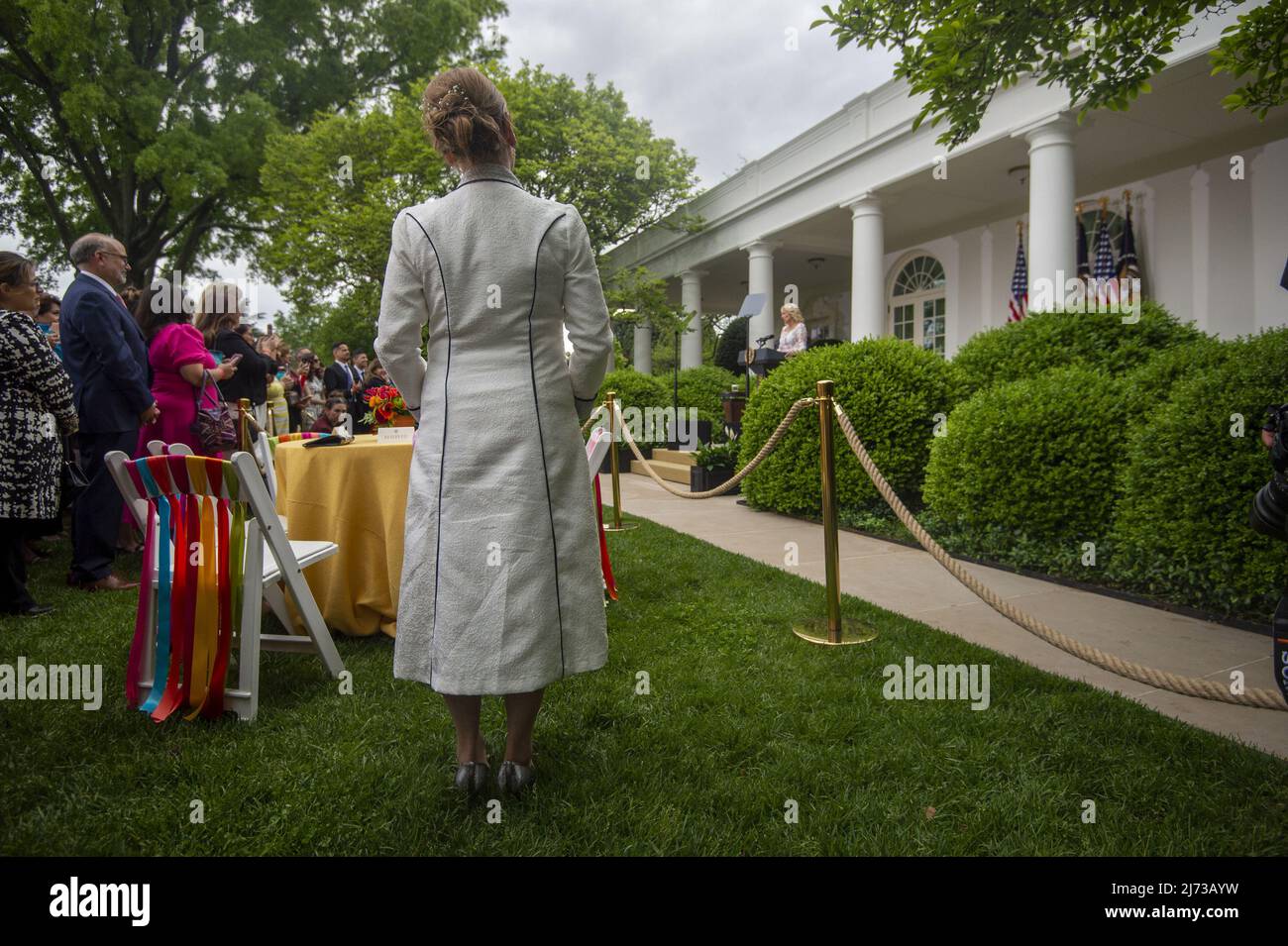 Mexican First Lady Beatriz Gutierrez Muller looks on as First Lady Jill ...