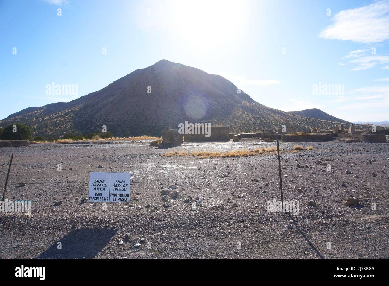 Abandoned Kelly Mine area in Magdalena, New Mexico Stock Photo - Alamy