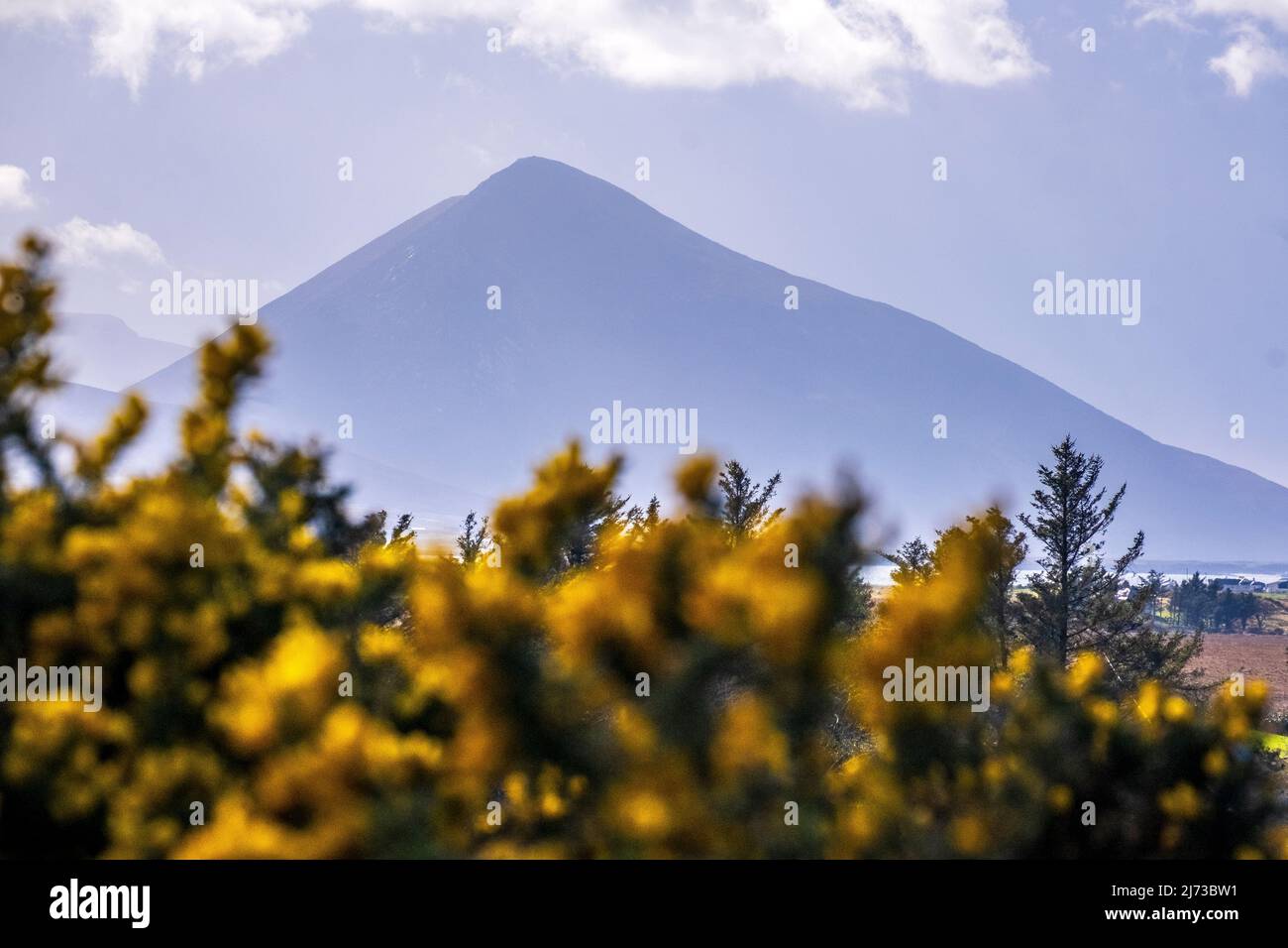 Slievemore Mountain, Achill Island, County Mayo, Ireland in the ...