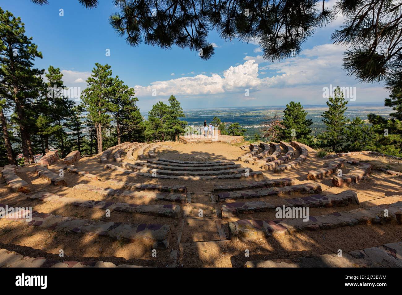 Sunny view of the landscape around Panorama Point at Boulder City ...