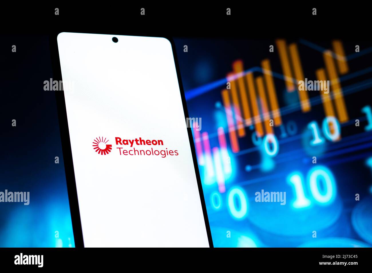 West Bangal, India - April 20, 2022 : Raytheon Technologies logo on ...