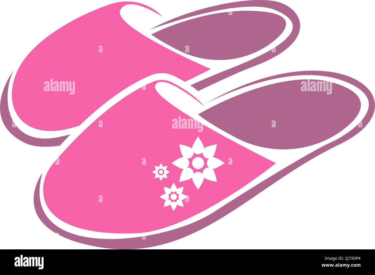 Slippers icon logo design illustration template vector Stock Vector ...
