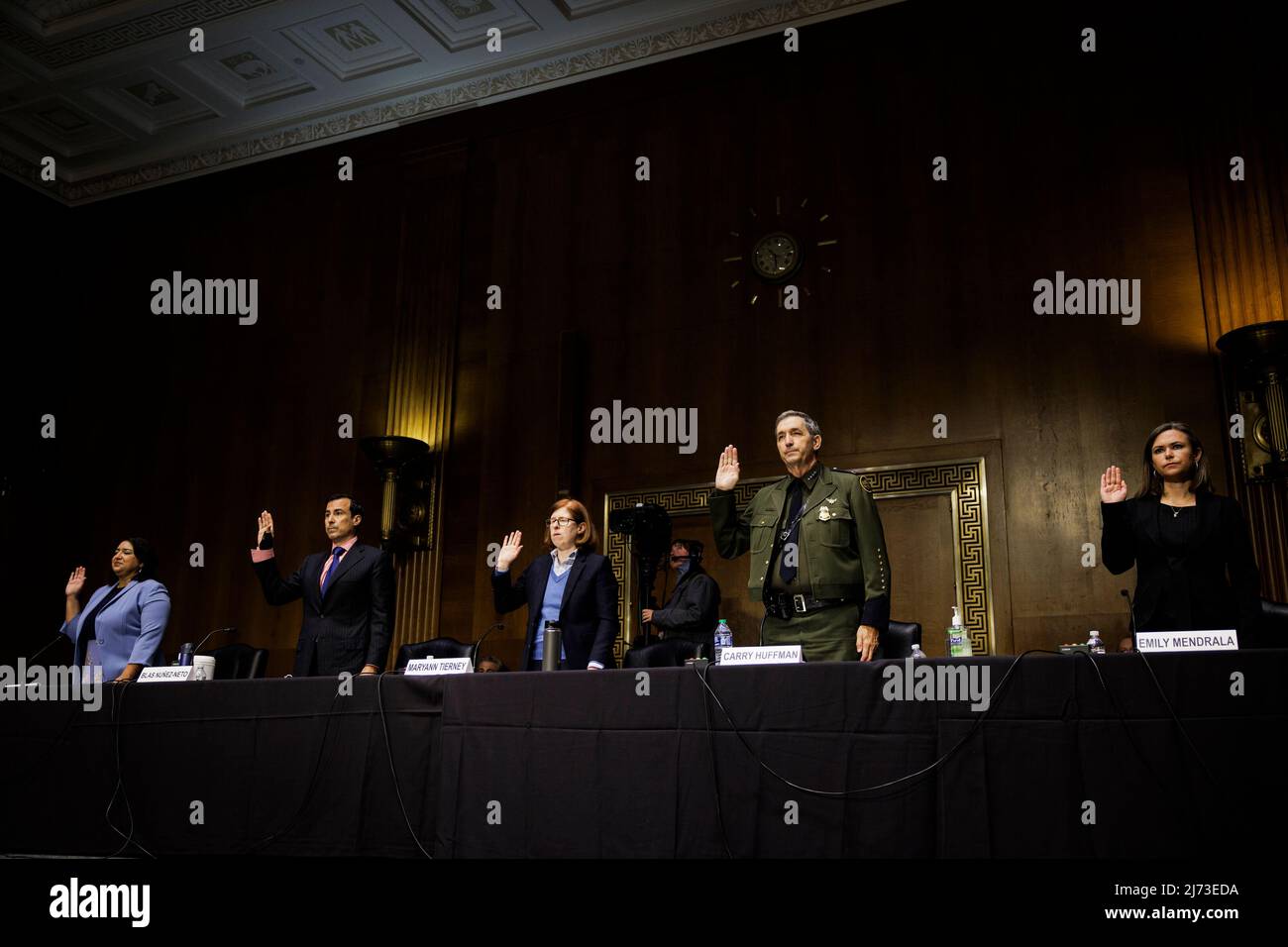 (Left to right) January Contreras, from the Department of Health and ...