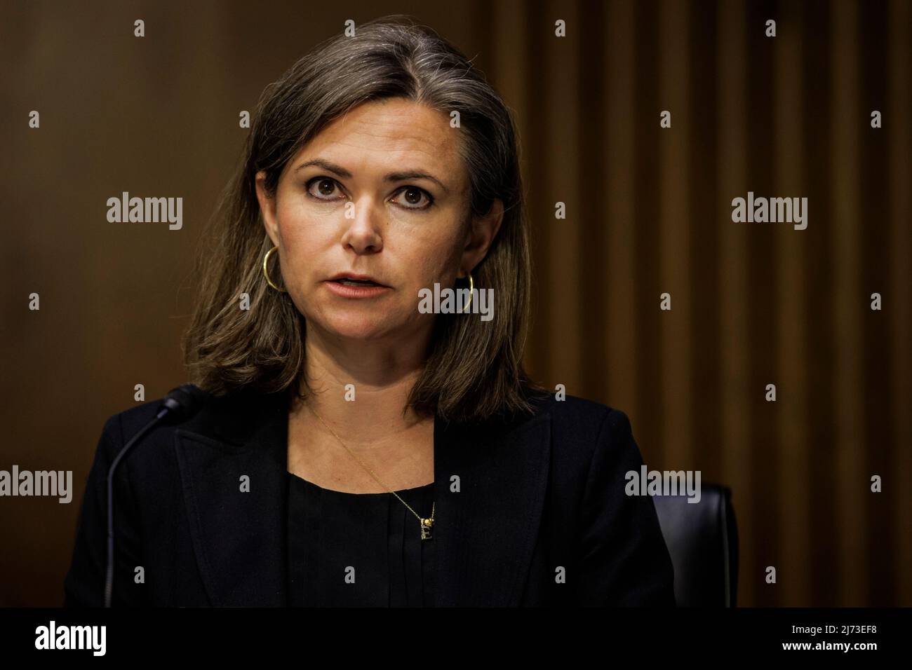 Emily Mendrala, from the Department of State, testifies before the ...