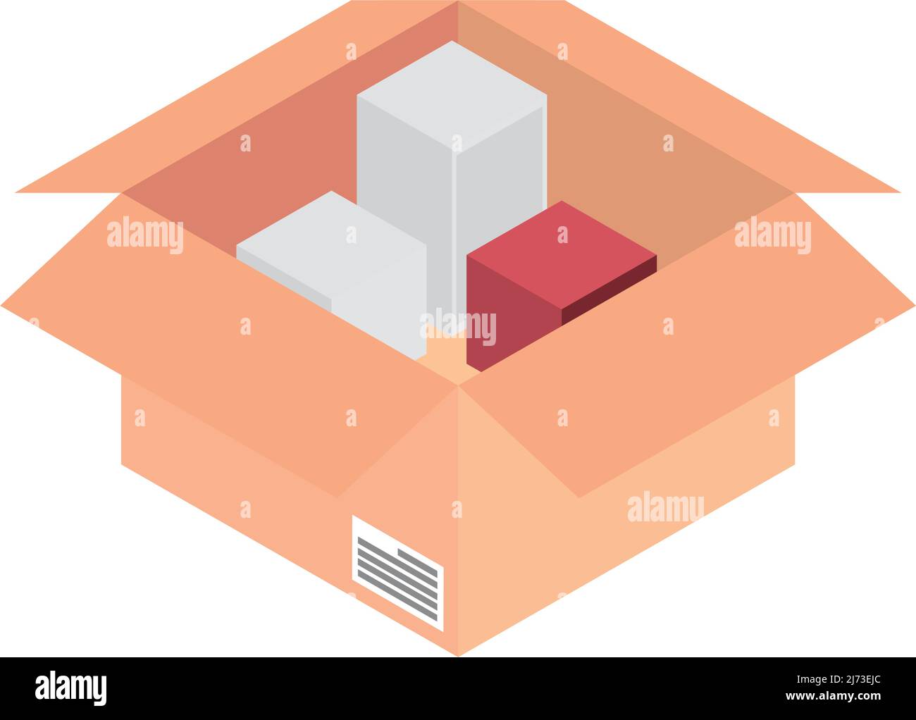 Open box products Stock Vector Images - Alamy
