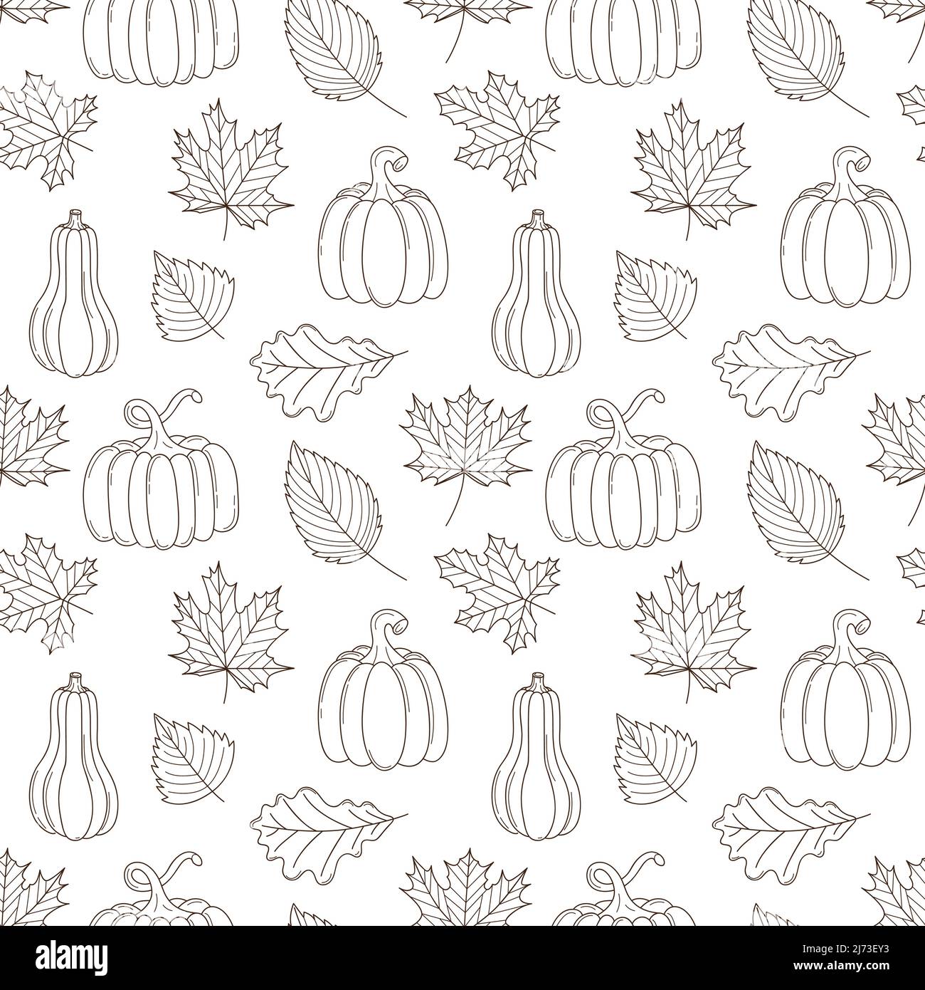 Seamless leaves Stock Vector Images - Alamy