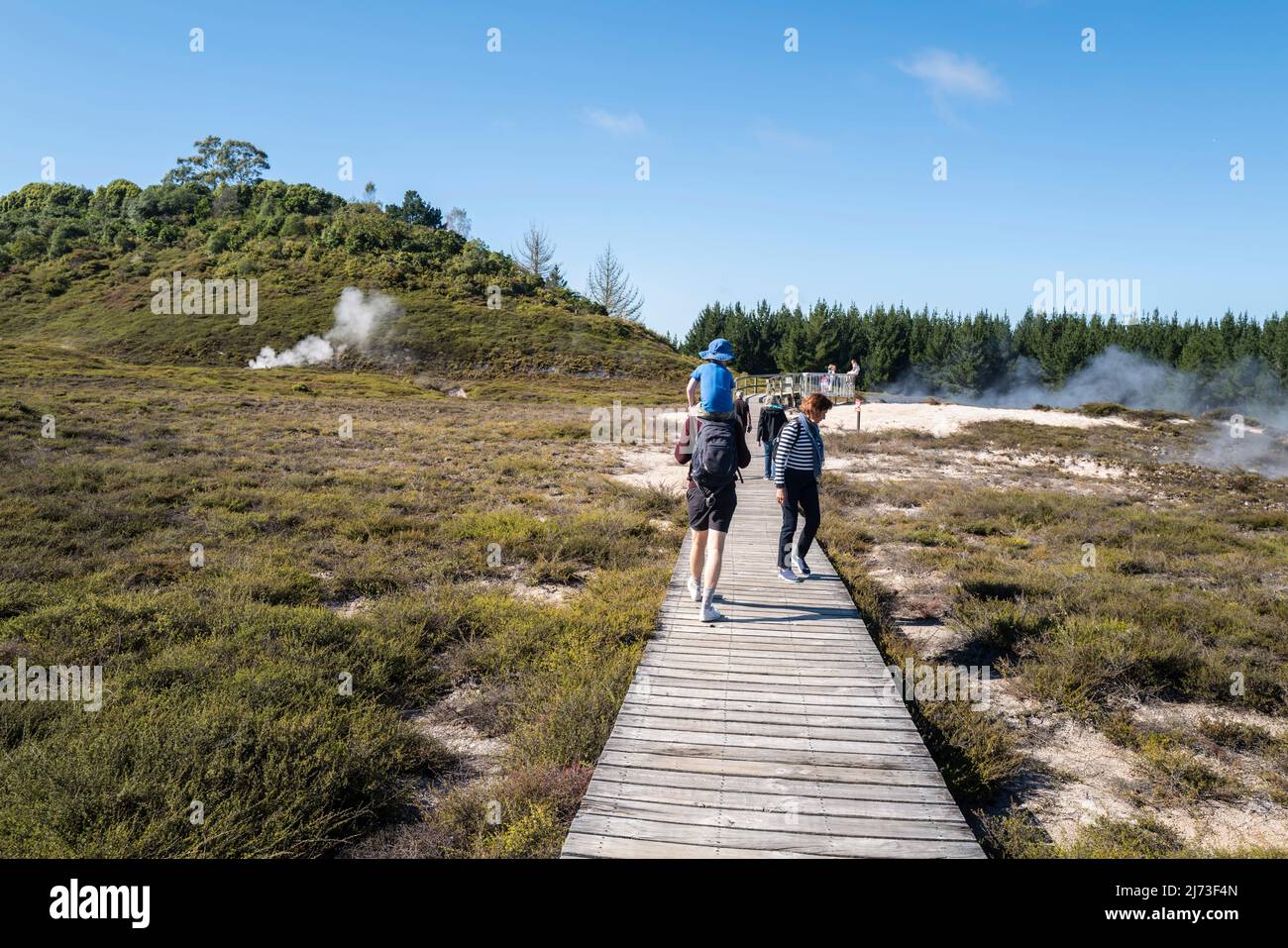 Taupo Resorth in the middle of the North Island of New Zealand. A ...