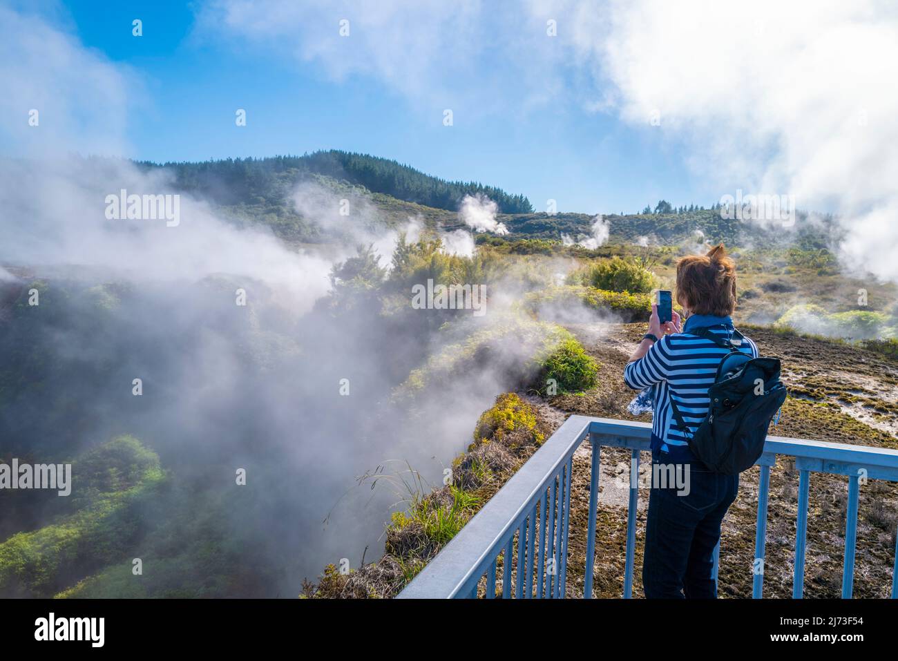Taupo Resorth in the middle of the North Island of New Zealand. A ...