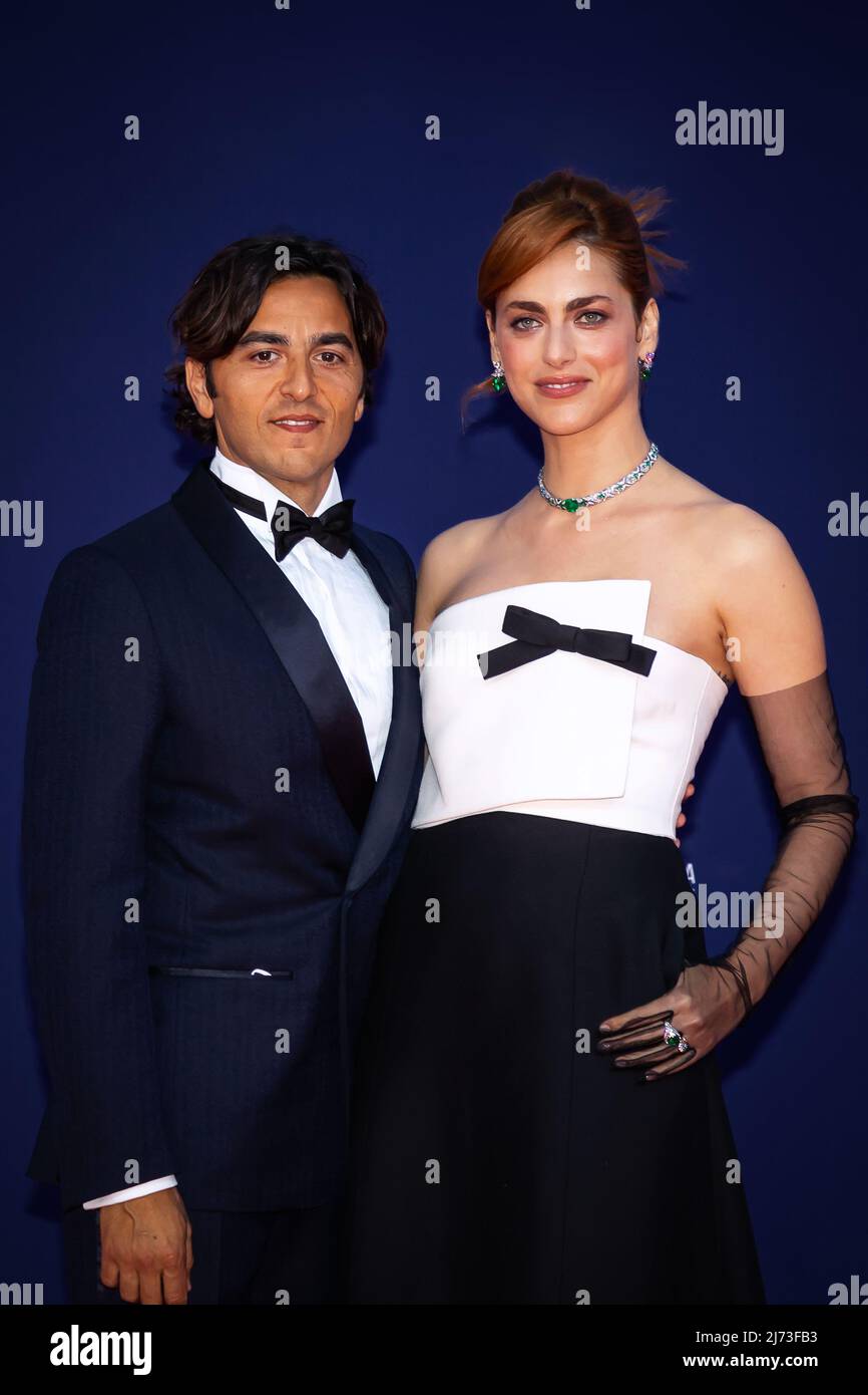 Rome, Italy - May 3, 2022: Miriam Leone and Paolo Carullo attends the ...