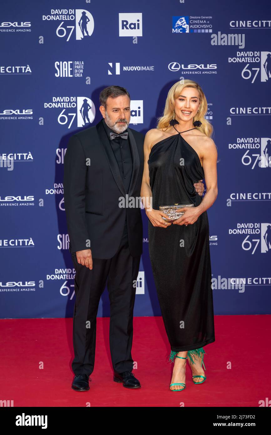 Rome, Italy - May 3, 2022: Fausto Brizzi and Silvia Salis attends the ...