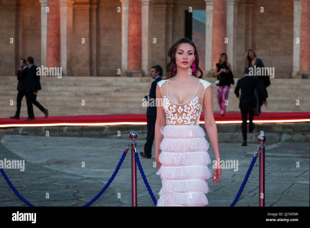 Rome, Italy - May 3, 2022: Francesca Tizzano attends the red carpet of ...
