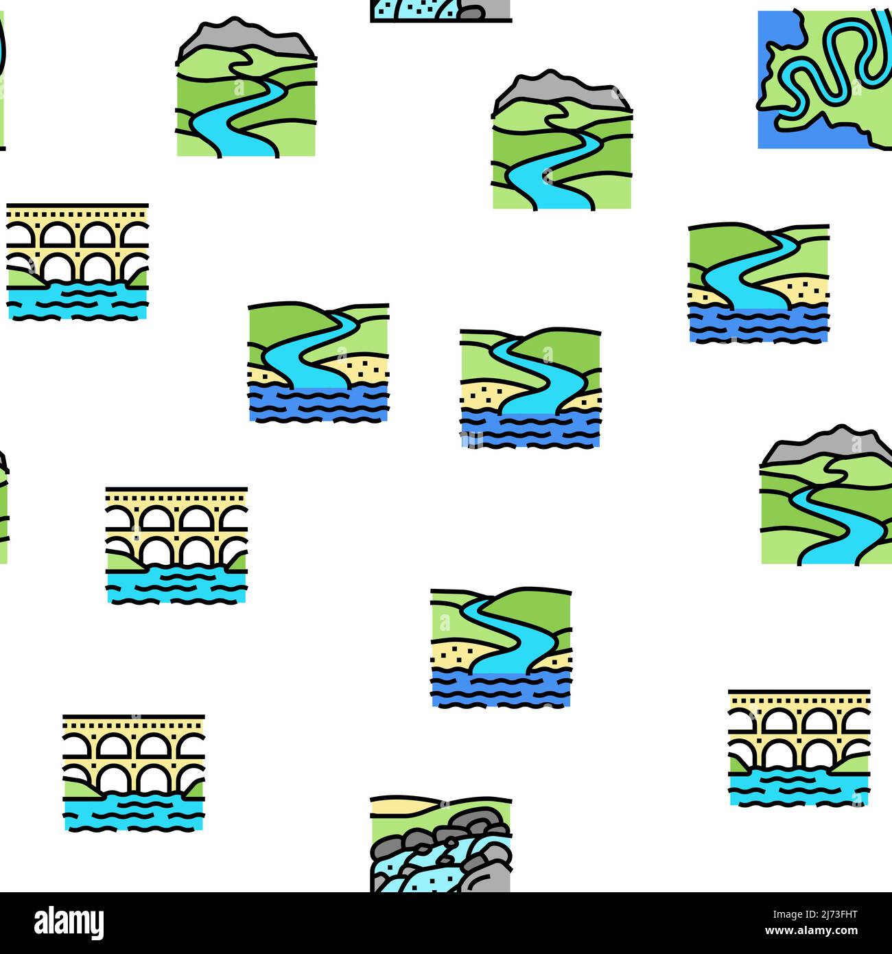 Dam shore Stock Vector Images - Alamy