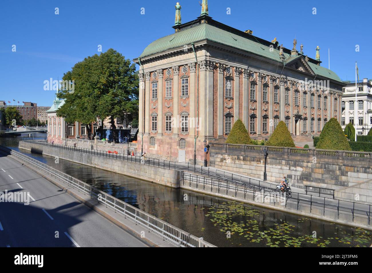 Exterior of the Riddarhuset (House of Nobility), a grand 17th-century ...