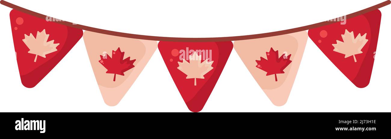 canada flag pennant Stock Vector Image & Art - Alamy
