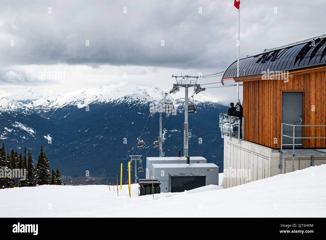 Whistler blackcomb is a ski resort located in whistler hi-res stock ...