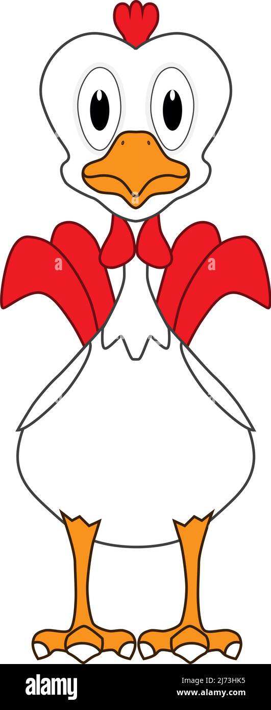 A friendly and funny rooster Stock Photo - Alamy