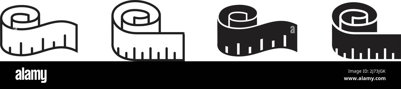 Clip art tape measure Black and White Stock Photos & Images - Alamy