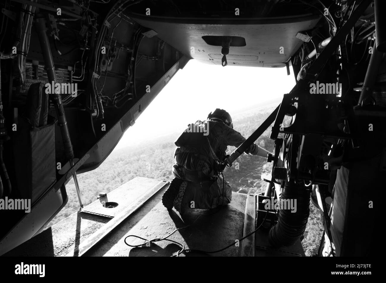 A U.S. Air Force Airman assigned to the 8th Special Operations Squadron ...