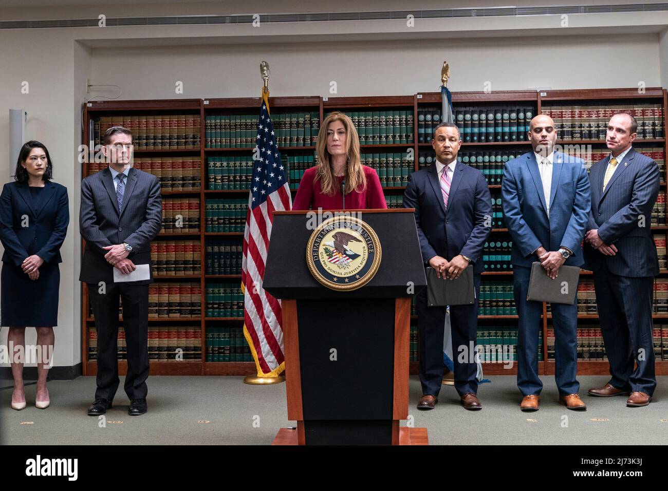 New York, NY - May 5, 2022: Administrator for the DEA Anne Milgram ...